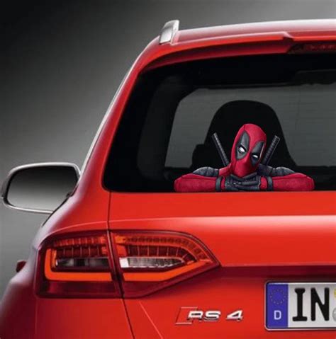Deadpool Peeper Superhero Vinyl Sticker Car Decal U K Post Only £3 50 Picclick Uk