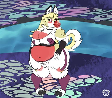 Rule 34 Bbw Big Breasts Breasts Cherry Inflation Cleavage Female Furry Huge Breasts Inflation