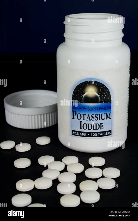Potassium Iodide Pills Treatment For Radiation Exposure Iodine