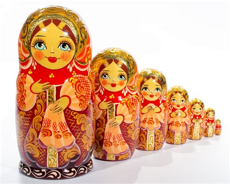 Russian Nesting Dolls 7pcs 21cm83 Stacking Doll Etsy