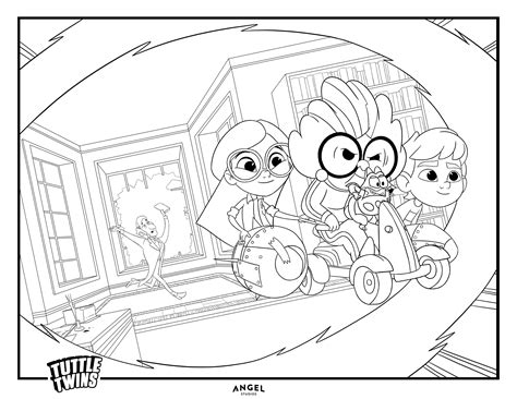 Tuttle Twins Coloring Pages 2025
