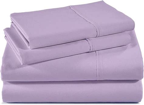 Cot Sheet Set 4pc 600 Tc 1 Flat Sheet 1 Fitted Sheet With 15 Deep