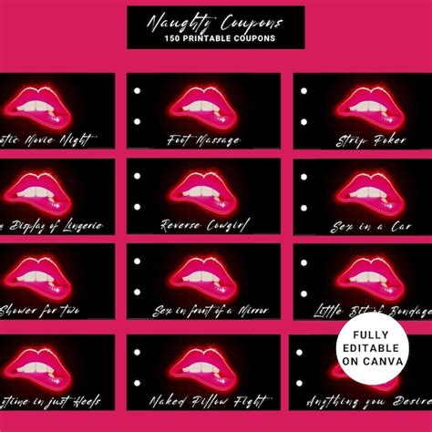 Sexy Coupons Printable Etsy