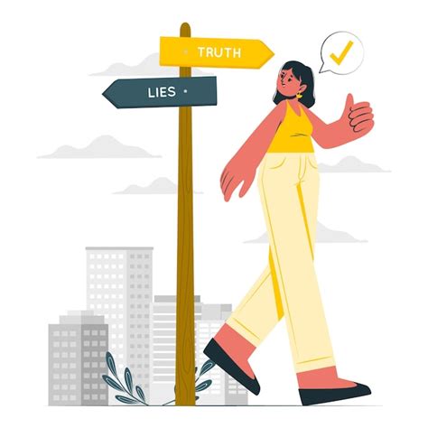 Ilustración Del Concepto De Verdad Vector Gratis