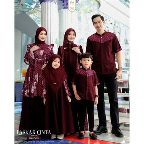 Jual [wajib Baca Deskripsi] Open Pre Order Laskar Cinta By Isa Hijab Sarimbit 2025 Baju Lebaran