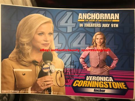 Christina Applegate Anchorman Veronica Corningstone Signed Poster 12x18