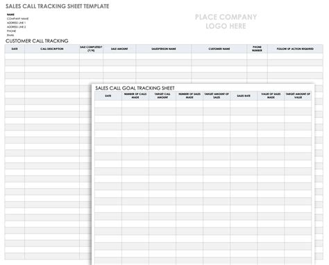free call tracking templates smartsheet