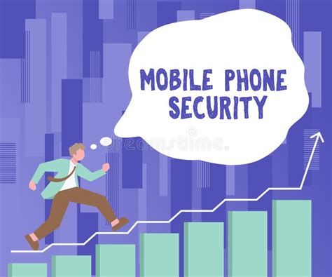 Sign Displaying Mobile Phone Security Business Idea Secure Data On