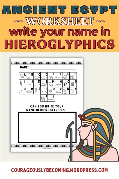 Printable Egyptian Hieroglyphics Alphabet Learn About Ancient Egypt