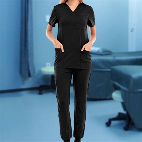 Conjunto De Uniformes De Enfermería Ropa De Trabajo Pantalón Con