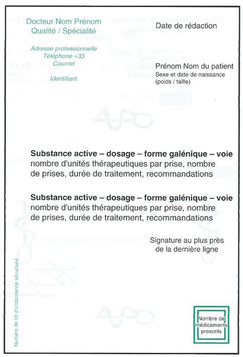 Prescrire Une Ordonnance