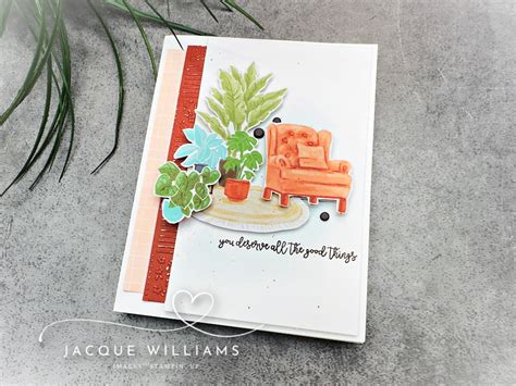 Quick Clean And Simple Card With Hobby Haven Papers Stamp Happy