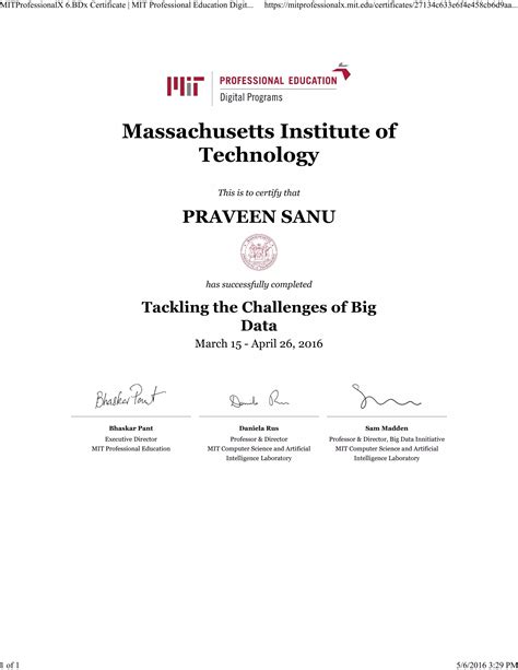 Mitbig Data Analytics Certificate Pdf