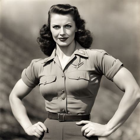 1940s Muscular Woman Ww2 Wac By Ashw1990 On Deviantart