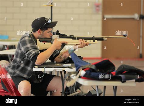 Us Army Spc Michael Sheeley Fort Bragg Nc Prepares To Fire His