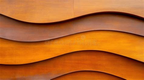 Modern Architectural Design Showcasing Flowing Wooden Waves In A