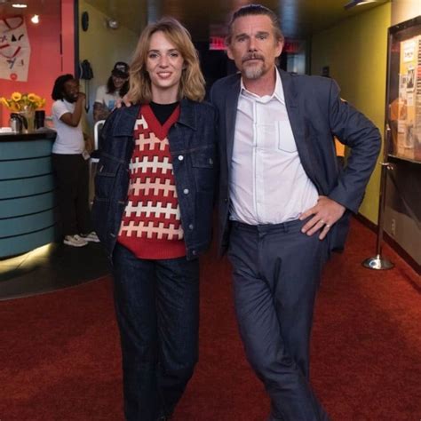 Dad Daughter Duo Ethan Hawke And Maya Hawke On Wildcat The Hollywood