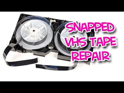 How To Repair A Snapped Vhs Tape