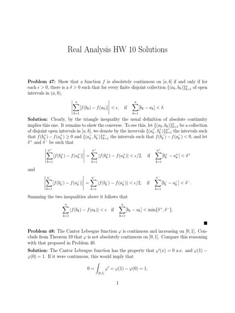 Hw10 Sol Pdf Continuous Function Measure Mathematics