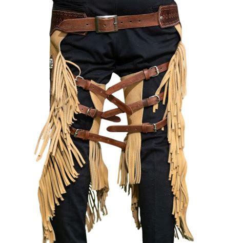 Ranch Rider Brown Leather Western Chaps