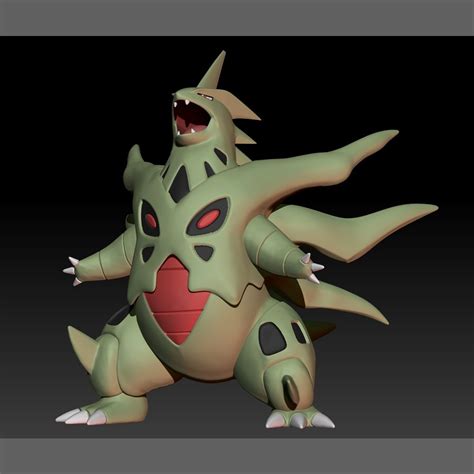 🐉 Pokemon Tyranitar Mega Evolution・ Stl File For 3d Printing・cults