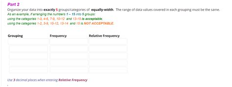 Solved Part For Your Selected Data Set Calculate The Chegg