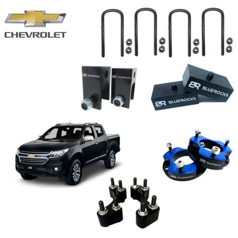 Kit Lift Completo Chevrolet S10 2 Polegadas Blue Rocks