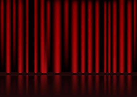 빨간 커튼 추상적 인 배경 연극 커튼 프리미엄 벡터