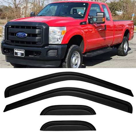Cxdar Rain Guards For 1999 2016 Ford F250 F350 Super Duty Extended Cab