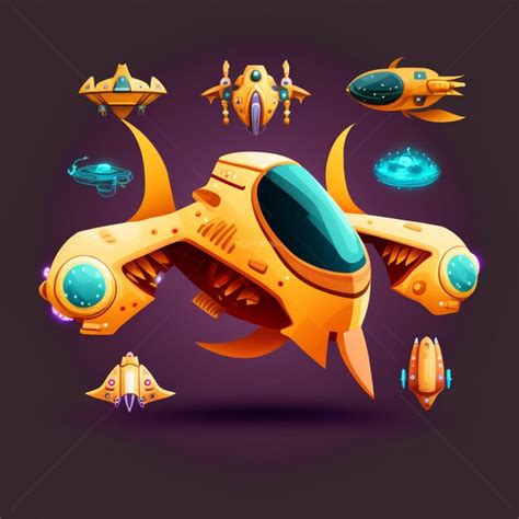 Premium Photo Space Ship Vector Illustration Interstellar Odyssey Mesmerizing Space Ship