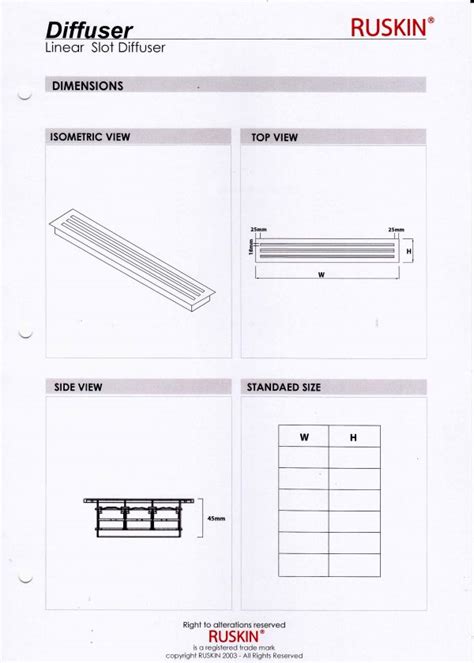 Linear Slot Diffuser Ruskin M Sdn Bhd