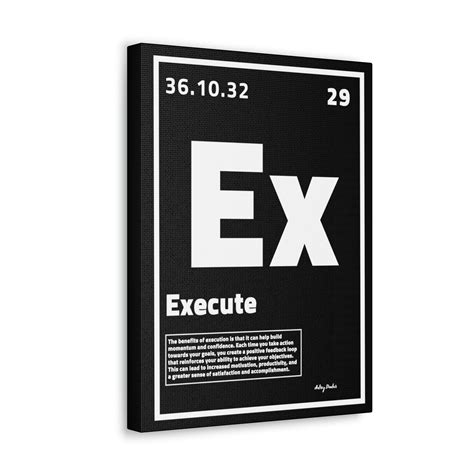 Periodic Element Execute Wall Art Divine Dedicated Clothing