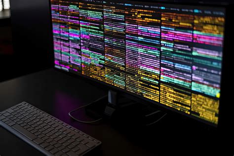 Programming And Coding Concept Computer Screen With Program Code On