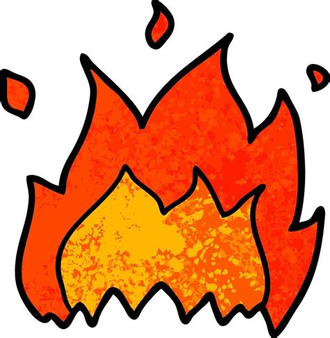 Vector Cartoon Fire 12535591 Vector Art At Vecteezy