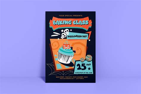 Folleto De Baking Class Plantillas De Gráficos Envato Elements