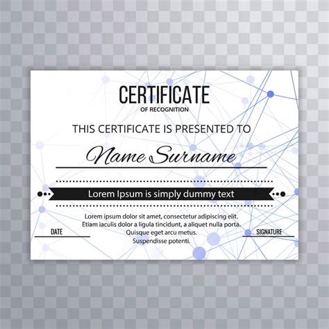 Technology Certificate Template Vector Art Icons And Graphics For