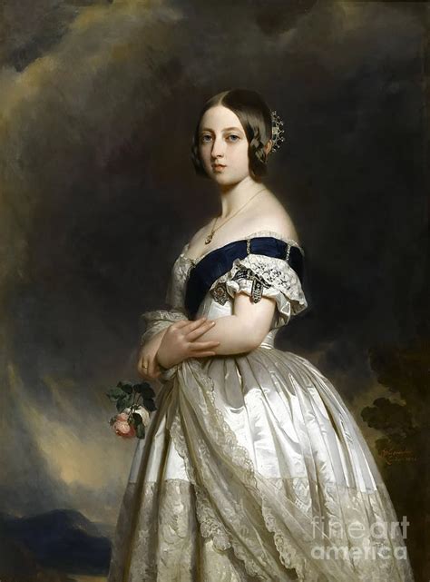 Portrait Of Queen Victoria Artist By Heritage Images