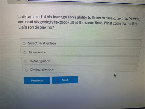 Solved Lial Is Amazed At His Teenage Sons Ability To Listen