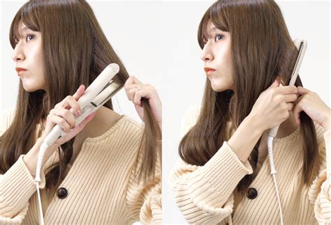 アイロン 巻き 髪 ストレートアイロンで毛先に動き Tgtce