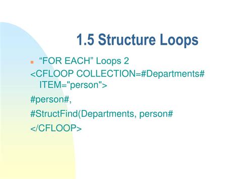 Ppt Loops And Lists Powerpoint Presentation Free Download Id4256673