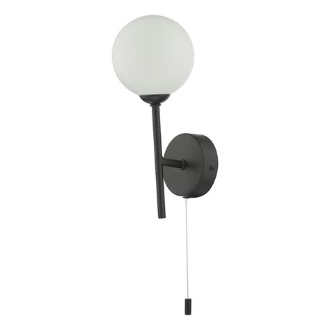 Dar Lighting Coh0722 02 Cohen 1 Light Wall Light In Matt Black With