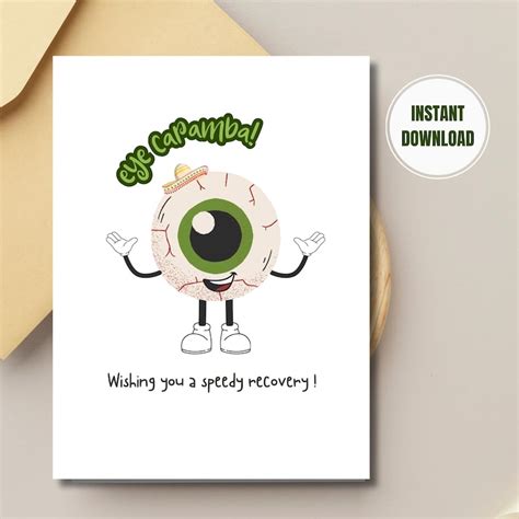 Funny Get Well Card Etsy