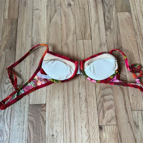 Hawaiian Tropic Bikini S Vintage Tropical Floral Gem