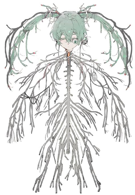 Le Szs0k Hatsune Miku Vocaloid Highres 1girl Body Horror