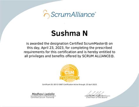 Sushma Narasimha On Linkedin Csm Scrum Share Sacumen