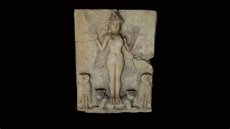 Burney Relief Queen Of The Night Draft By Britishmuseum Cerámica