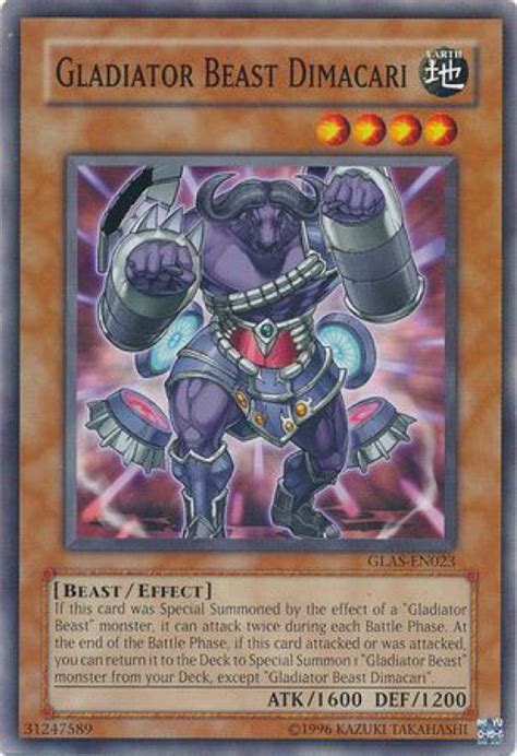 Yugioh Gx Trading Card Game Gladiators Assault Single Card Common