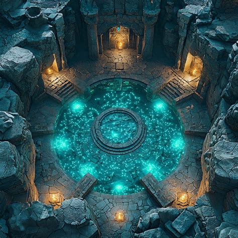 10 Gridless Underground Boss Battle Maps Vtt Pack For Dnd Pathfinder