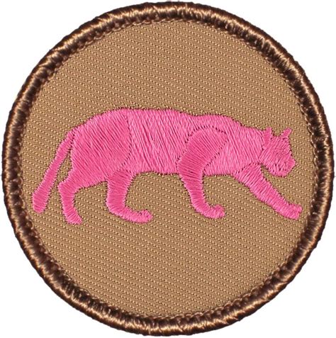 Pink Panther Patrol Patch 2 Round Arts Crafts And Sewing