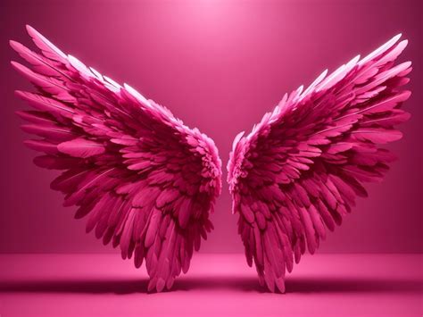 Premium Ai Image Angel Wings Background Digital Backdrop